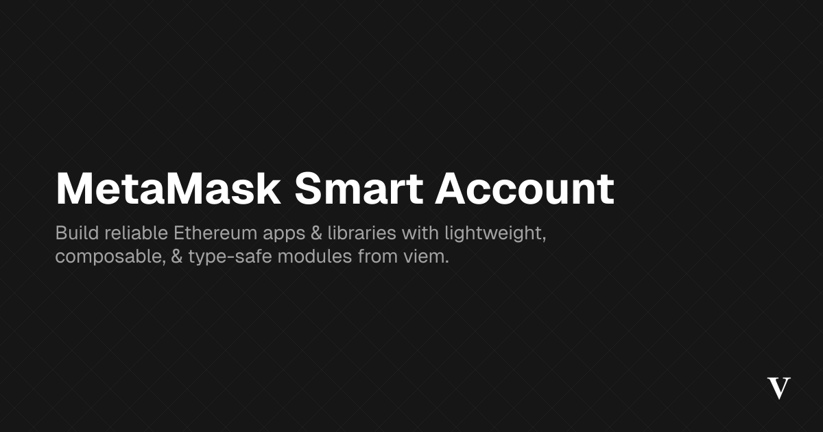 MetaMask Smart Account · Viem